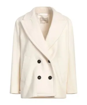 MAXCO. Minimalist Woolen Coat - Ivory