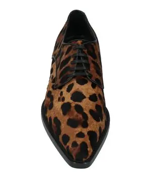 Dolce & Gabbana Leopard Print Lace-up Shoes