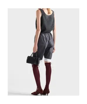 Prada Shetland Wool Top - Bituminous Ash Free