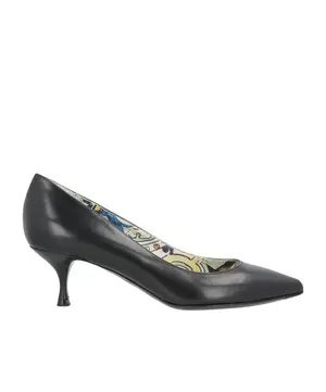 Dolce & Gabbana Pointed-toe Leather High Heels - Black