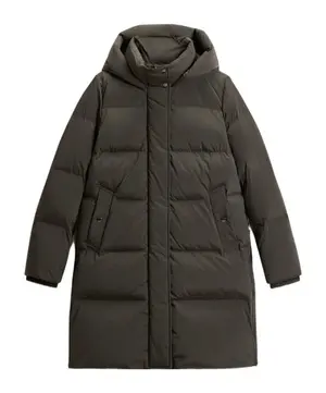 Woolrich Kelly Quilted Parka Coat - Green