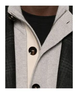 Brioni Button-front Knit Cardigan