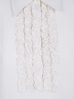 Seventy Ruffled Polo Neck Sweater