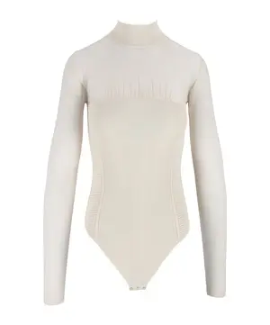 Elisabetta Franchi Ribbed Long-sleeve Bodysuit