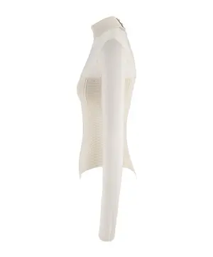Elisabetta Franchi Ribbed Long-sleeve Bodysuit
