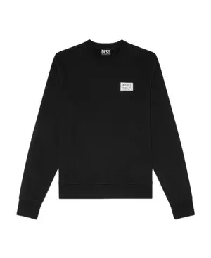 DIESEL® Logo Round-neck Sweater - Black