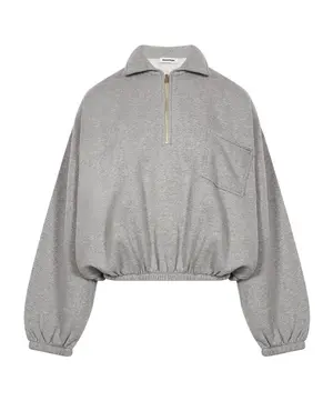 DARKPARK Cropped Sweatshirt - Grey