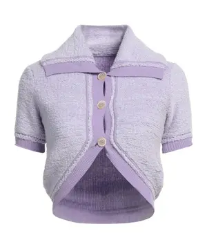 Jacquemus Two-tone Knit V-neck Cardigan