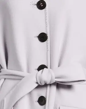Marni Single-breasted Belted Felt Coat