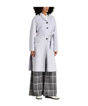 Marni Single-breasted Belted Felt Coat