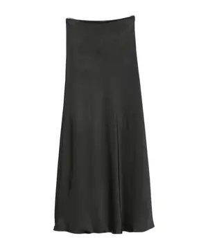Fabiana Filippi Satin A-line Full Length Skirt