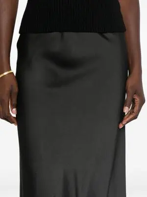 Fabiana Filippi Satin A-line Full Length Skirt