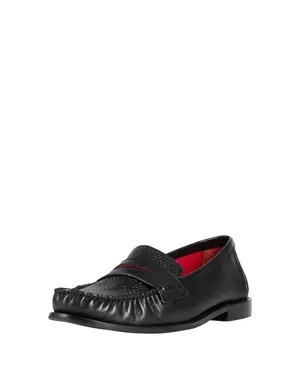 MAXCO. Max&co. Lizard-embossed Leather Loafers