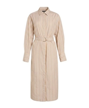 Rag & Bone Striped Poplin Shirt Dress - Nude
