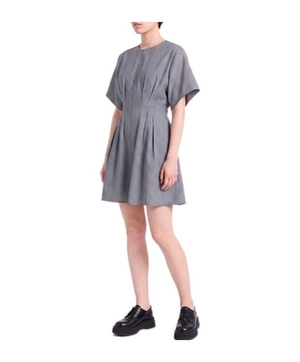 Rag & Bone Striped Poplin Flared Dress
