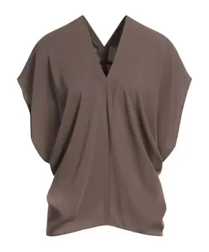 MAISON MARGIELA Solidcolor Vneck Shortsleeve Top - Black