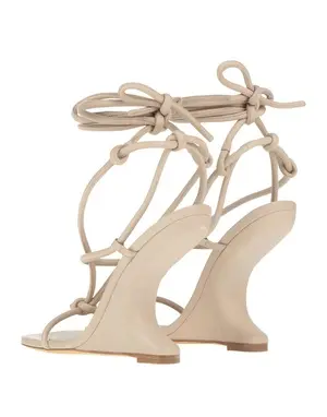 Rick Owens Minimalist Cowhide High Heels With Sculptural Heels