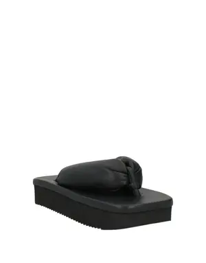 Rick Owens Minimalist Leather Slide Sandals