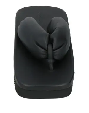 Rick Owens Minimalist Leather Slide Sandals