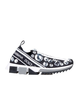 Dolce & Gabbana Embellished Slip-on Sneakers - Black