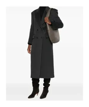 SYSTEM Double-breasted Peak-lapel Coat