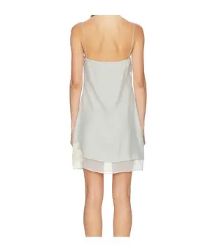 SIR. Spaghetti Strap Embroidered Mini Dress