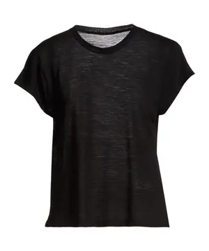 MAISON MARGIELA Solidcolor Shortsleeve Tshirt - Black