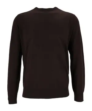 BALLANTYNE Crewneck Ribbed Jumper - Black