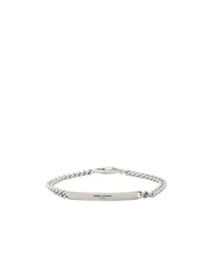 Saint Laurent Logo Chain Bracelet - White