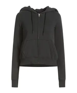 MAISON MARGIELA Solidcolor Hooded Track Jackets - Black