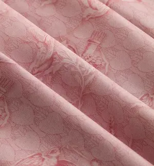 Dior Midi-length Flared Skirt With Médaillon Logo - Pink