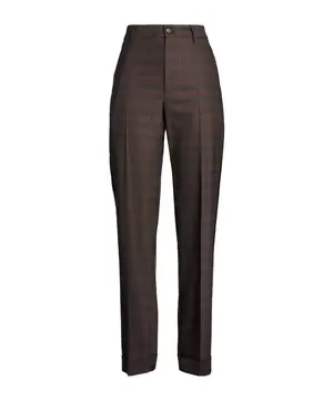 MAISON MARGIELA Solid Color Casual Trousers - Black