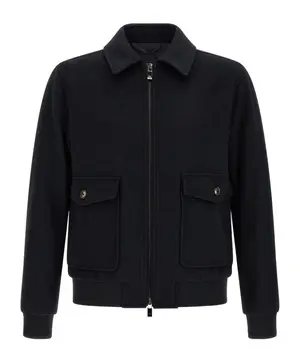Pal Zileri Long Sleeve Casual Jacket With Zip Closure