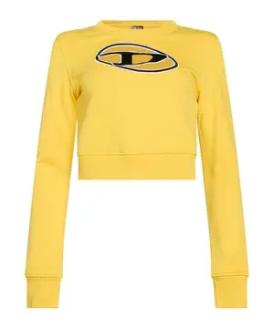 DIESEL® Two-tone Crewneck Long Sleeve Sweatshirt