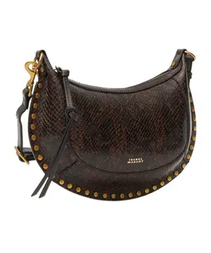 Isabel Marant Étoile Oskan Moon Bag In Grained Leather