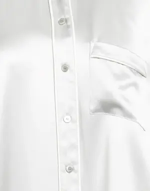 Burberry Two-tone Satin Shirt