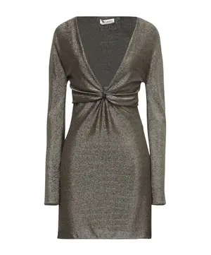 Saint Laurent V-neck Long Sleeve Bodycon Dress