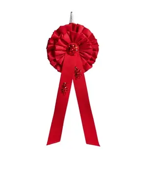 Simone Rocha Embellished Rosette Coin Purse - Red