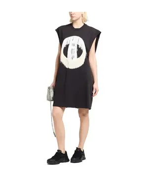 MAISON MARGIELA French Terry Sleeveless T-shirt Dress With Fringe Detail