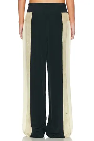 SIR. Elastic Waistband Casual Pants - Geo Scape