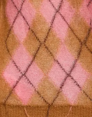Marni V-neck Argyle Pullover