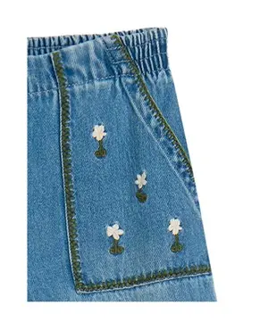 Stella McCartney Wide-leg Jeans With Floral Embroidery
