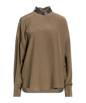 Brunello Cucinelli Plaincolor Longsleeve Top - Brown
