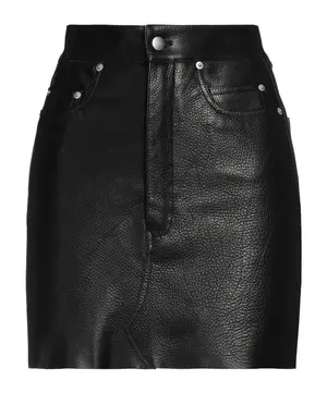 Rick Owens Leather Pencil Skirt