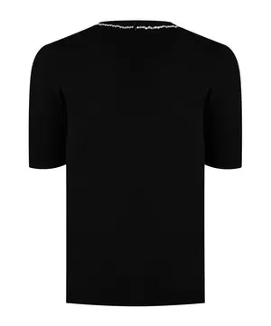 Valentino Garavani Short-sleeved Wool Shirt With Embroidery