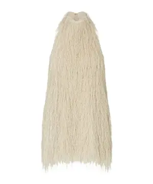 LIU JO Short Dress With Frayed Fabric