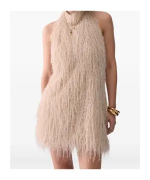 Liu Jo Short Dress With Frayed Fabric