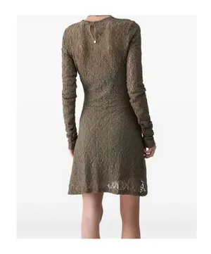 Liu Jo Long Sleeve Lace Embellished Mini Dress