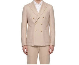 Eleventy Double-breasted Peak-lapel Blazer
