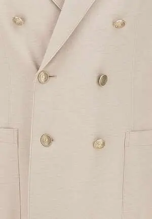 Eleventy Double-breasted Peak-lapel Blazer